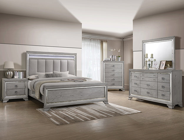Vail Queen Bedroom Set - Grey – Furniture Mart